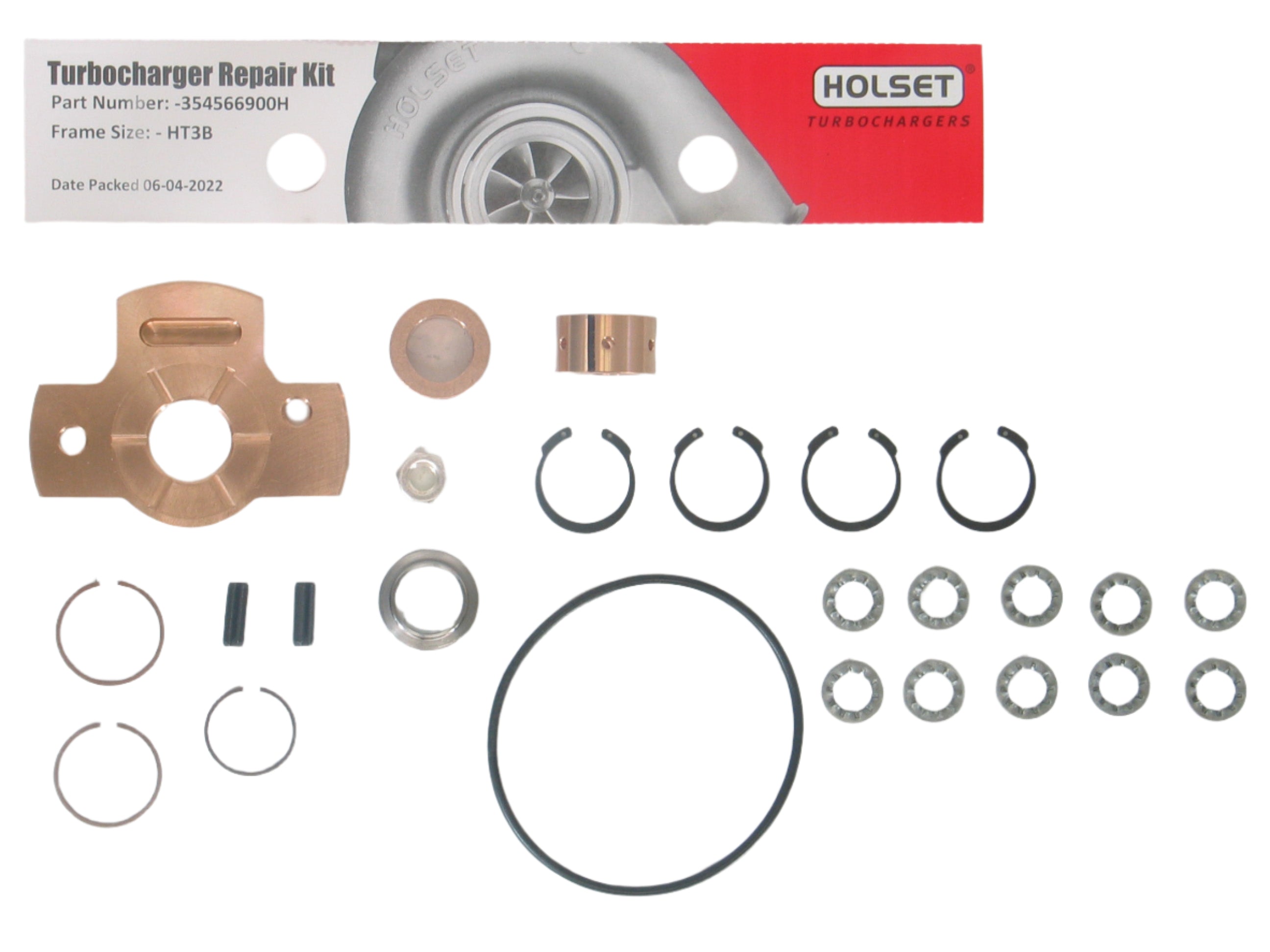 NEW Holset HT3B Turbo Repair Kit Volvo Komatsu Cummins 3545669 ...