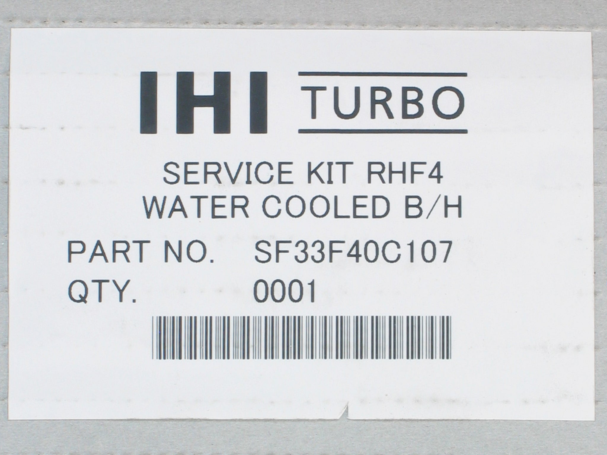 NEW IHI RHF4 Repair Kit Isuzu Subaru SF33F40C107 – TurboTurbos